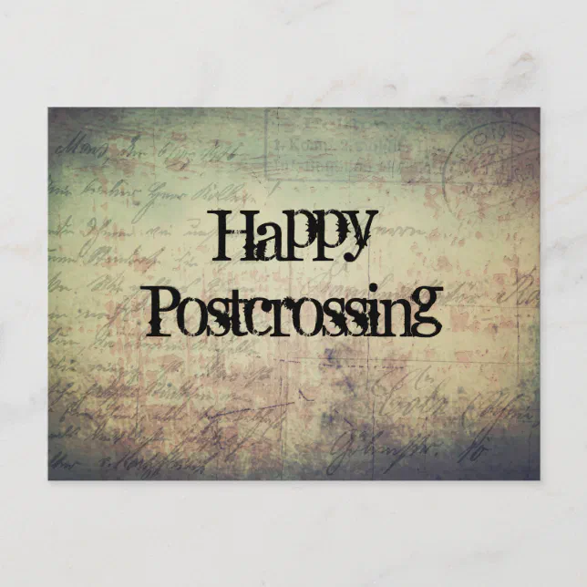 Happy Postcrossing Postcard | Zazzle