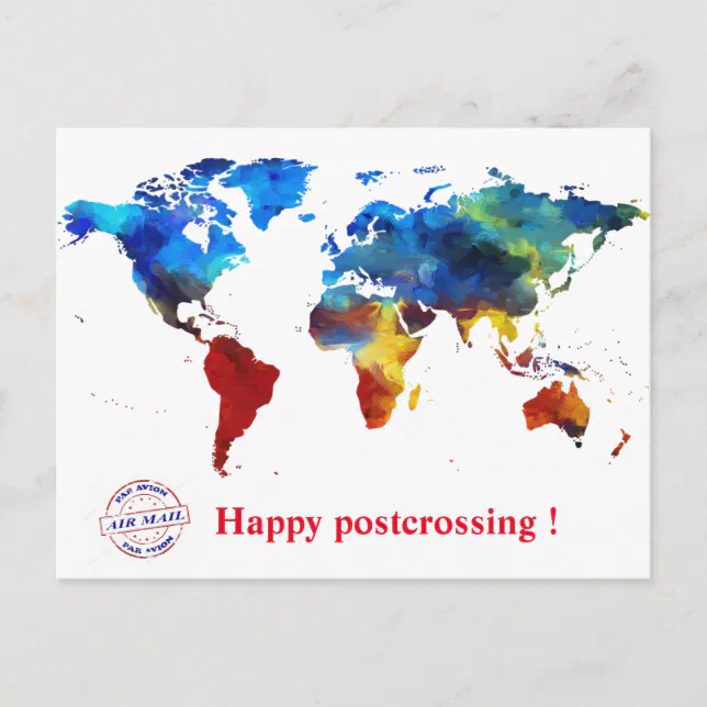 Happy postcrossing! postcard | Zazzle