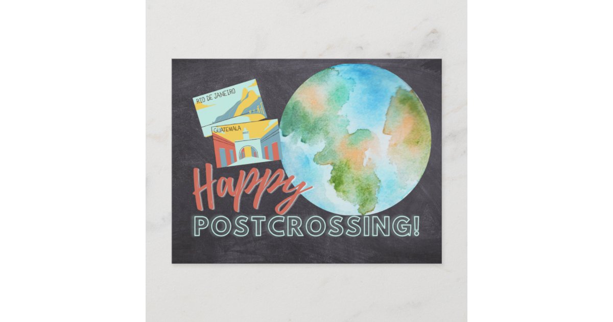 Happy Postcrossing Postcard | Zazzle