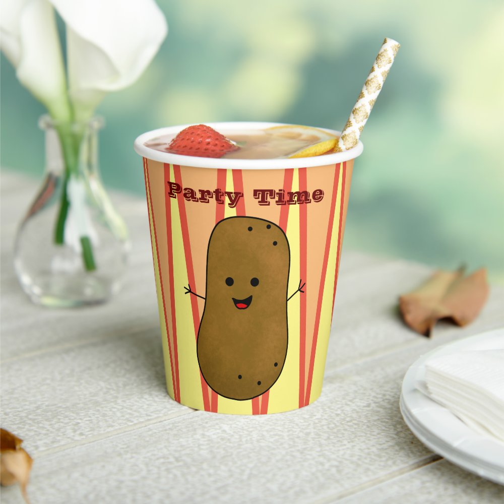 Happy Potato Party Time Paper Cups sold by Pastor Abashed | SKU 4021956 ...