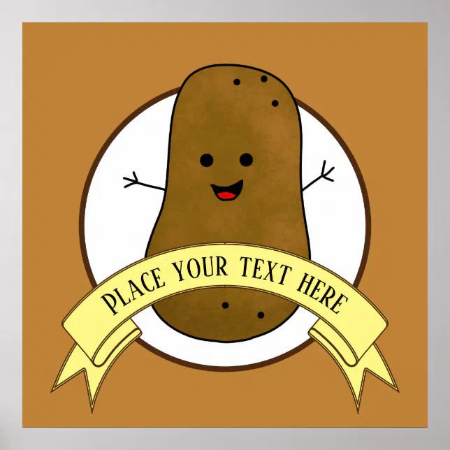 Happy Potato Personalized Poster | Zazzle