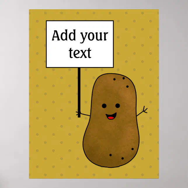 Happy Potato Poster | Zazzle