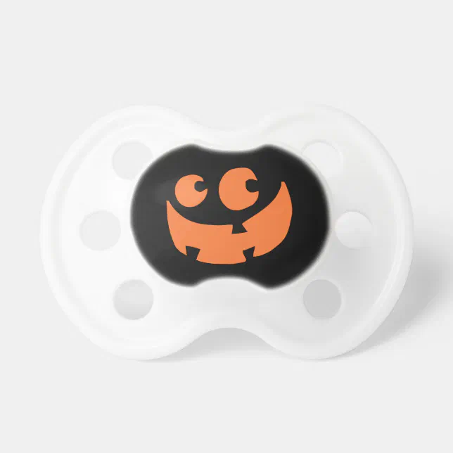 Happy Pumpkin Face Pacifier | Zazzle