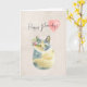 happy purr day cute cat birthday card | Zazzle