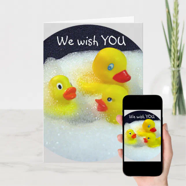 HAPPY QUACKY GROUP CARD FOR 40th | Zazzle