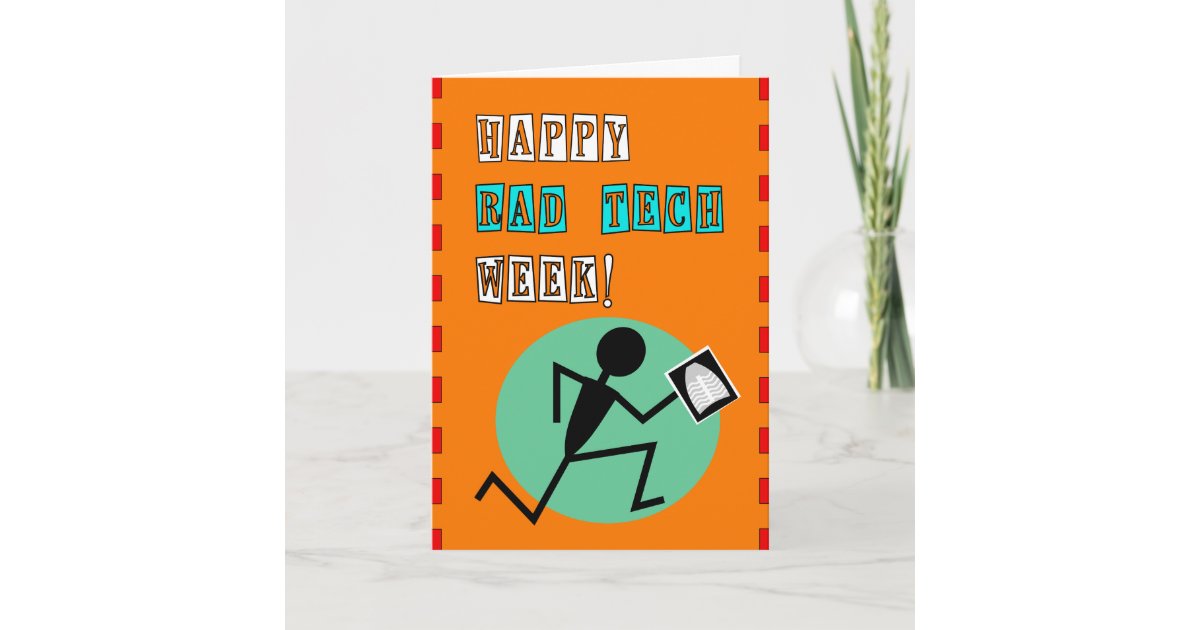 Happy Rad Tech Week Cards | Zazzle