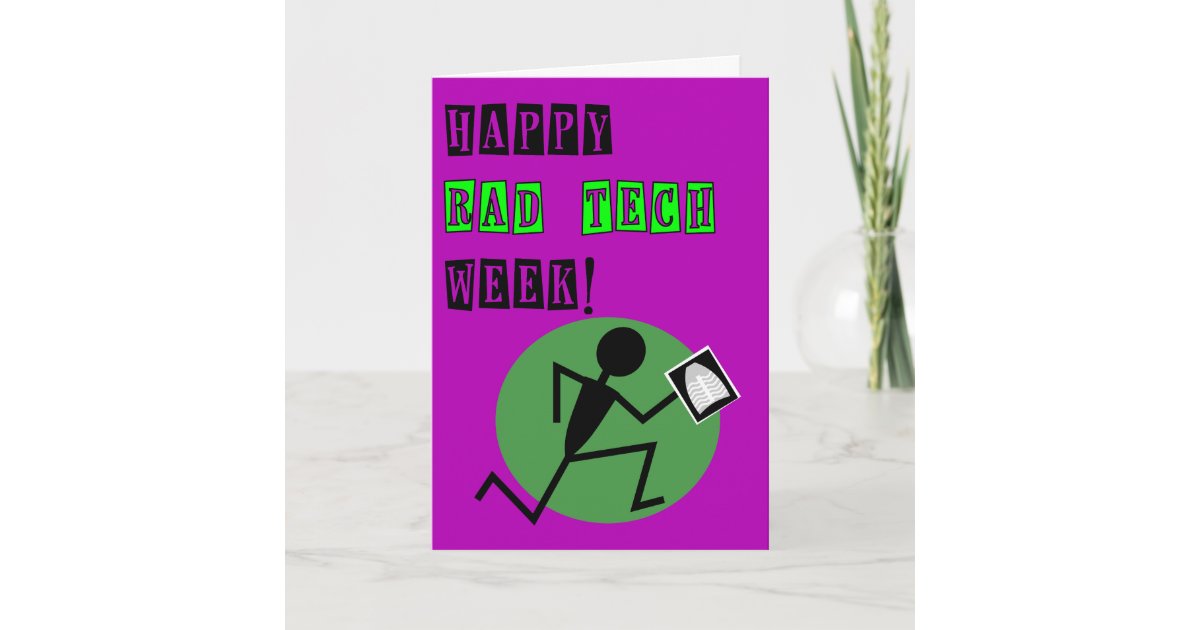 Happy Rad Tech Week Cards | Zazzle