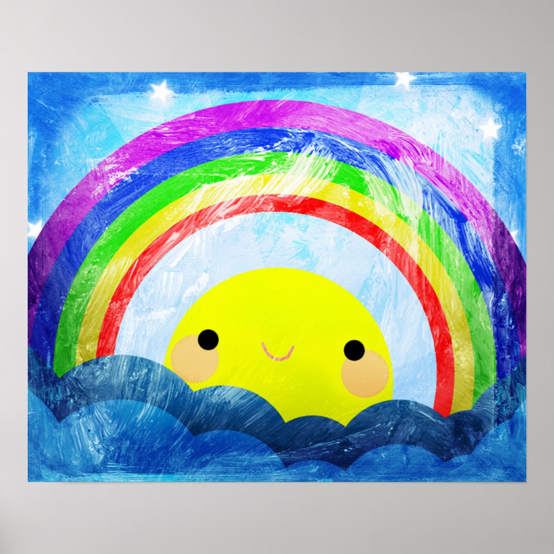 Happy Rainbow Poster | Zazzle
