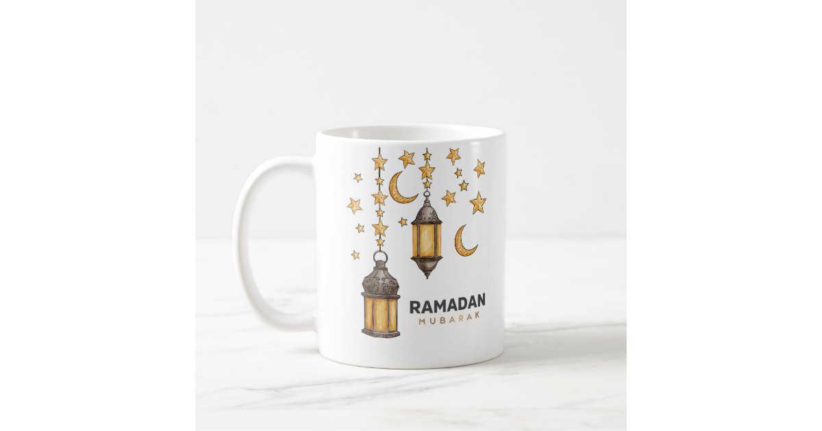 Happy Ramadan Mubarak | Ramadan Kareem Gold Muslim Coffee Mug | Zazzle