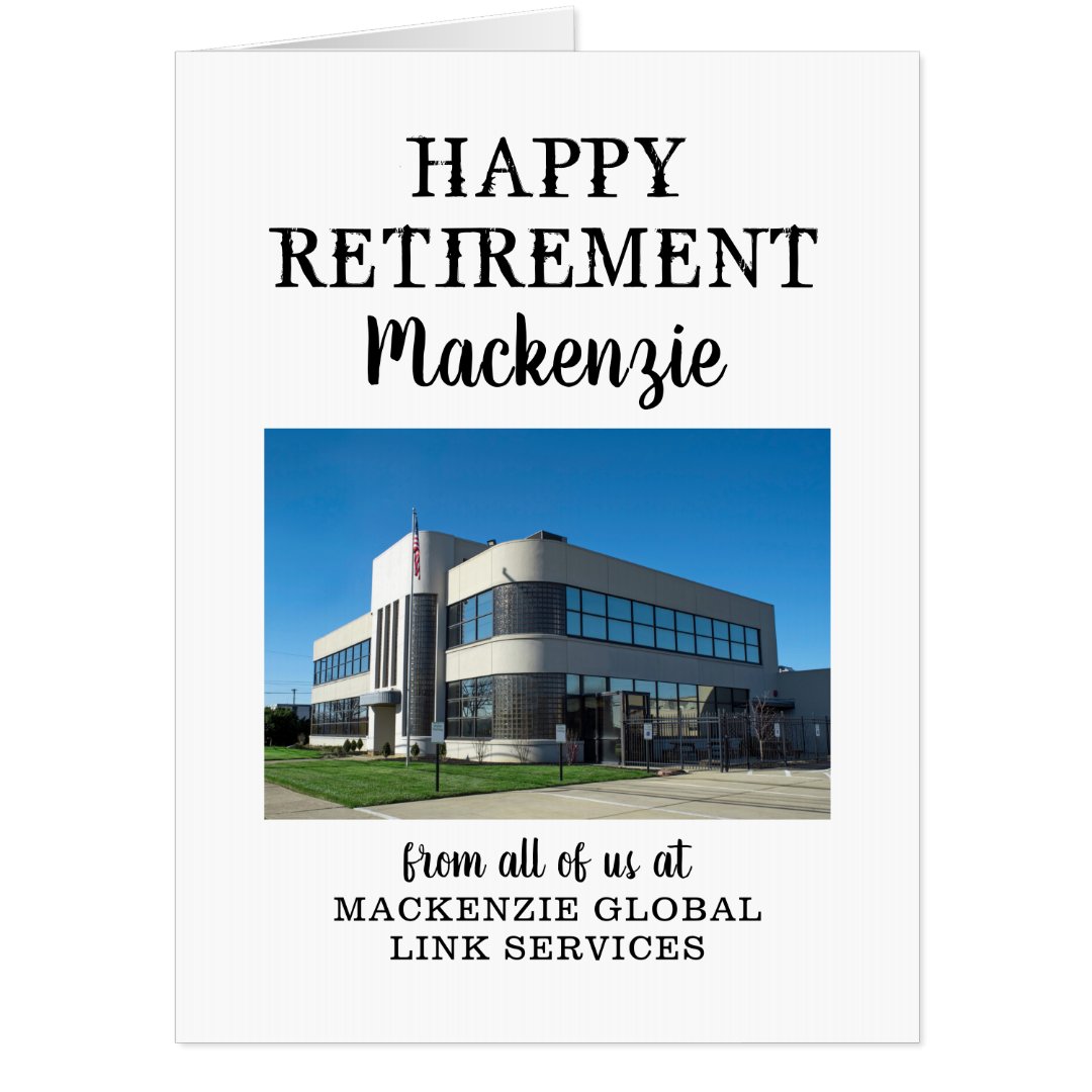 Happy Retirement 40 Coworker Photo Collage Card | Zazzle