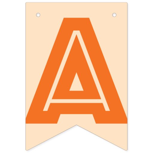 HAPPY RETIREMENT BANNER, Orange Color Bunting Flags | Zazzle