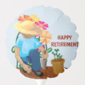 Happy Retirement caravan trip and gardening images Balloon | Zazzle