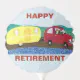 Happy Retirement caravan trip and gardening images Balloon | Zazzle