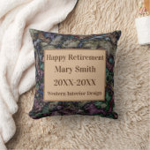 Happy Retirement Colorful Mosaic Tile Keepsake Throw Pillow | Zazzle