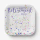 Happy Retirement Confetti Paper Plate | Zazzle