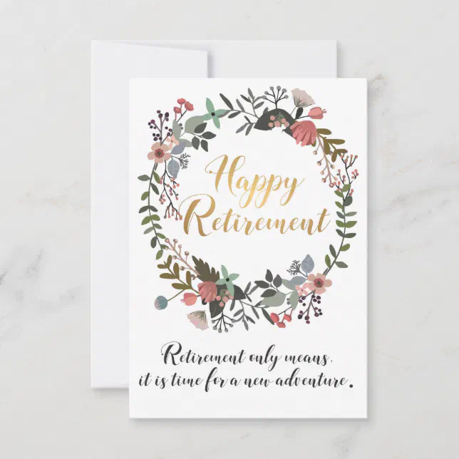 Happy Retirement Congratulations Wishes Gift | Zazzle