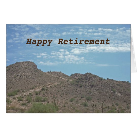 Happy Retirement Desert Landscape Photo Nature | Zazzle.com