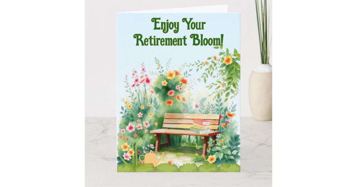Happy Retirement for a Gardener Lover Card | Zazzle