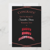 Happy Retirement For Any Name Card | Zazzle