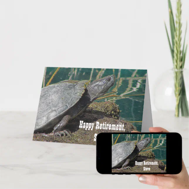 Happy Retirement Humorous Turtle Speed Coworker Card | Zazzle