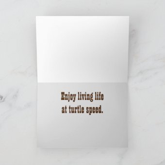 Happy Retirement Humorous Turtle Speed Coworker Card | Zazzle