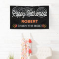 Happy Retirement Motorcycle image for biker Banner | Zazzle