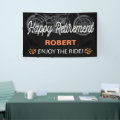 Happy Retirement Motorcycle image for biker Banner | Zazzle