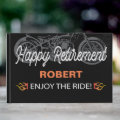 Happy Retirement Motorcycle image for biker Guest Book | Zazzle
