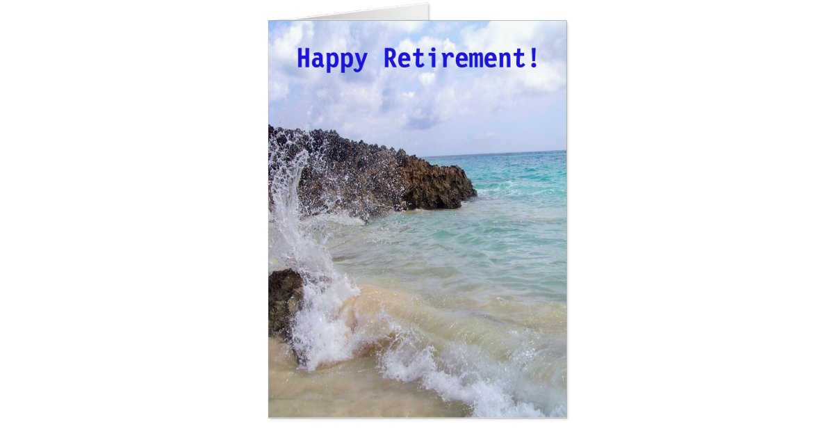 Happy Retirement - Ocean scene Card | Zazzle