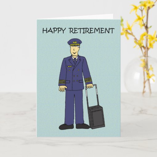 Happy Retirement Pilot Card | Zazzle