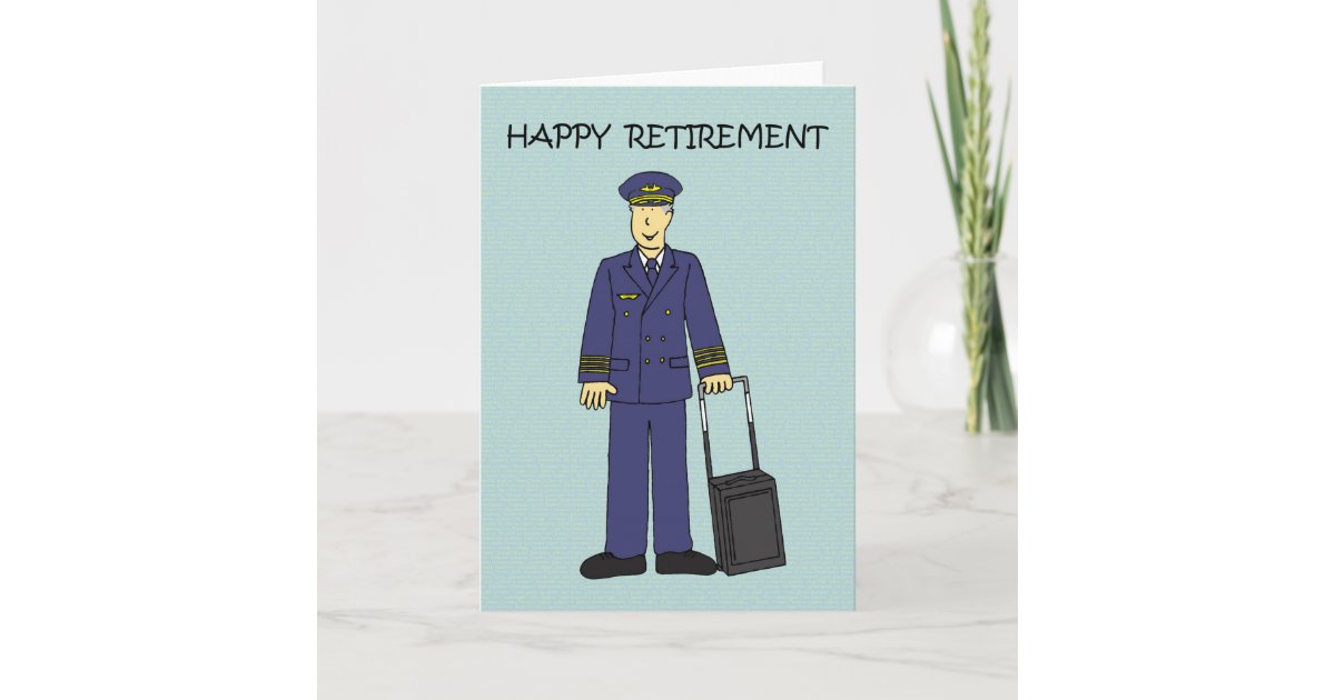 Happy Retirement Pilot Card | Zazzle