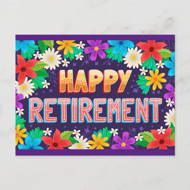 Happy Retirement Postcard | Zazzle