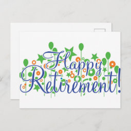 Happy Retirement Postcard | Zazzle
