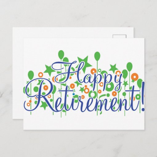 Happy Retirement Postcard | Zazzle