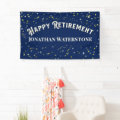 Happy Retirement Stars Personlized Banner | Zazzle