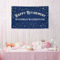 Happy Retirement Stars Personlized Banner | Zazzle