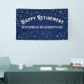Happy Retirement Stars Personlized Banner | Zazzle