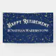 Happy Retirement Stars Personlized Banner | Zazzle