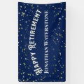 Happy Retirement Stars Personlized Banner | Zazzle