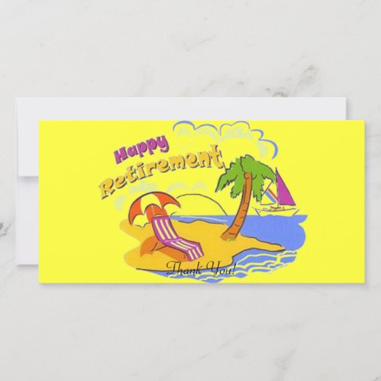 Happy Retirement Thank You Card | Zazzle.com