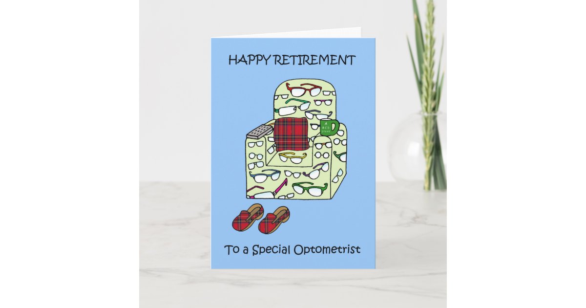 Happy Retirement to Optometrist Card | Zazzle