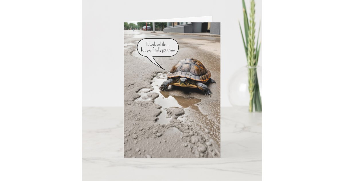 Happy Retirement Turtle Card | Zazzle