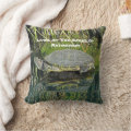 Happy Retirement Water Reflection Photo Turtle Throw Pillow | Zazzle
