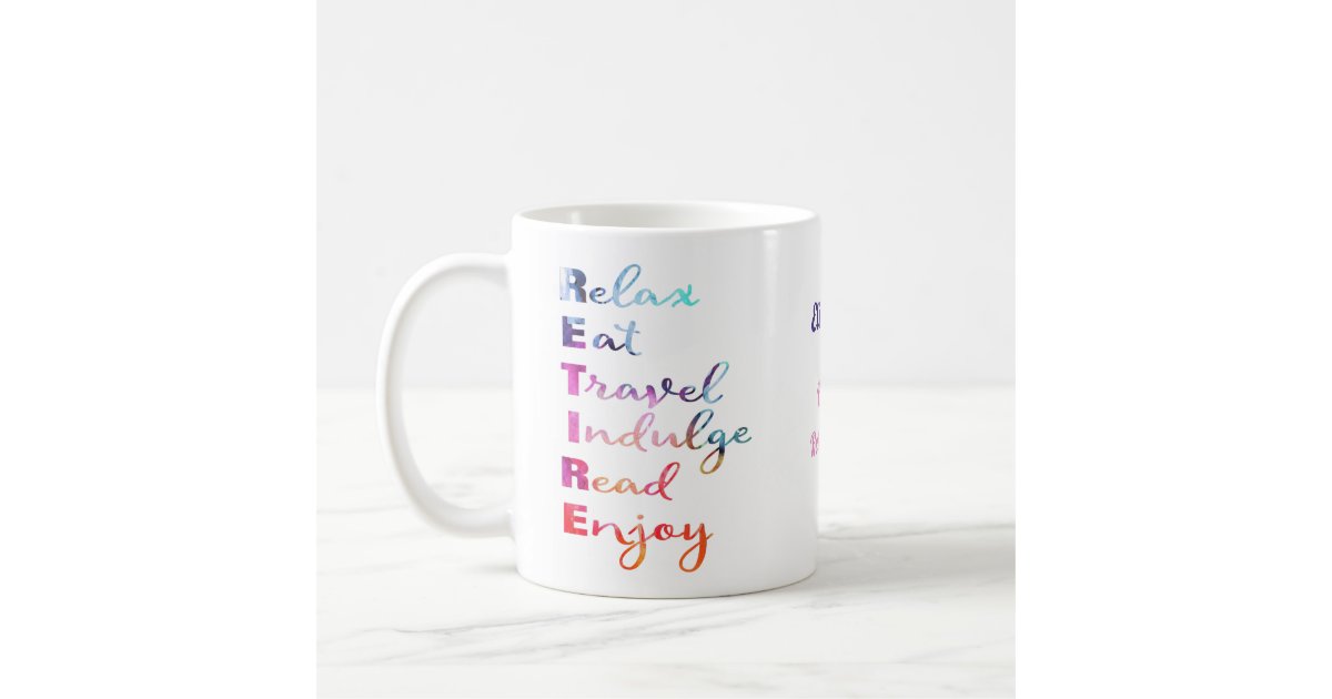 Happy Retirement Watercolor Retire Coffee Mug | Zazzle