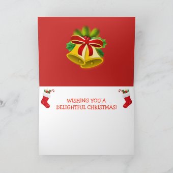 Happy Santa Skunk Christmas Holiday Card | Zazzle