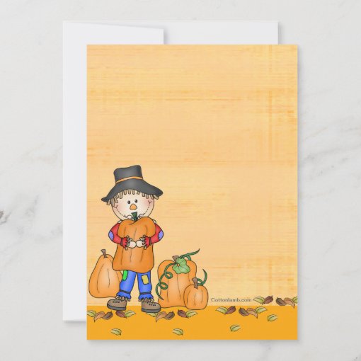 Happy Scarecrow Photo Invitation | Zazzle