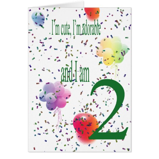 Happy Second Birthday Card | Zazzle.com