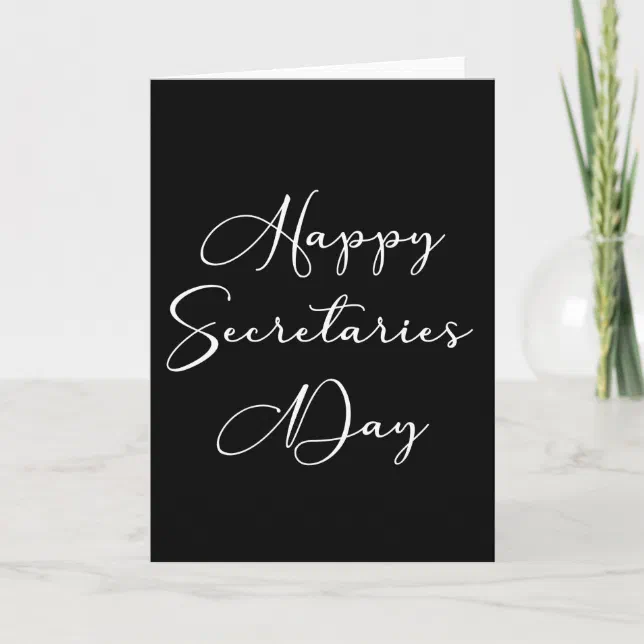 Happy Secretaries day. Administrative professional Card | Zazzle