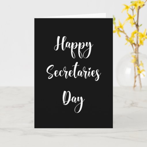 Happy Secretaries day. Administrative Professional Card | Zazzle