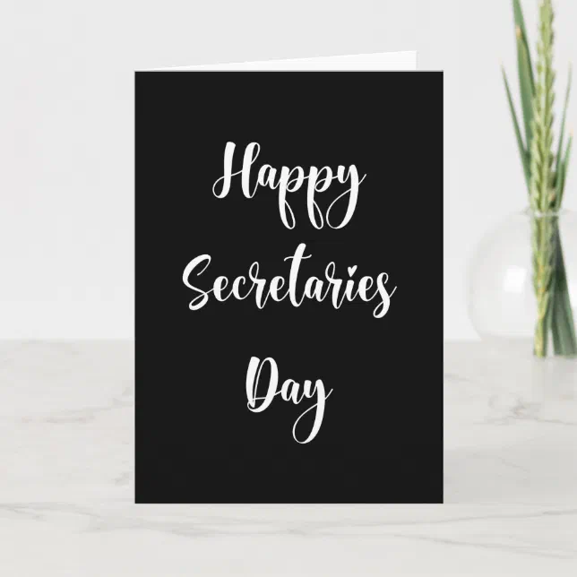 Happy Secretaries day. Administrative Professional Card | Zazzle